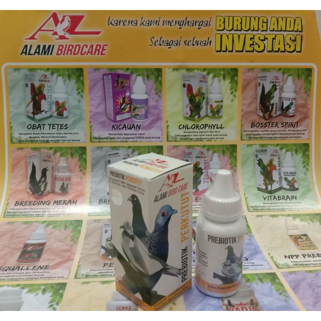 Jual Vitamin perkutut prebiotik Alami bird care jamu perkutut puter ...