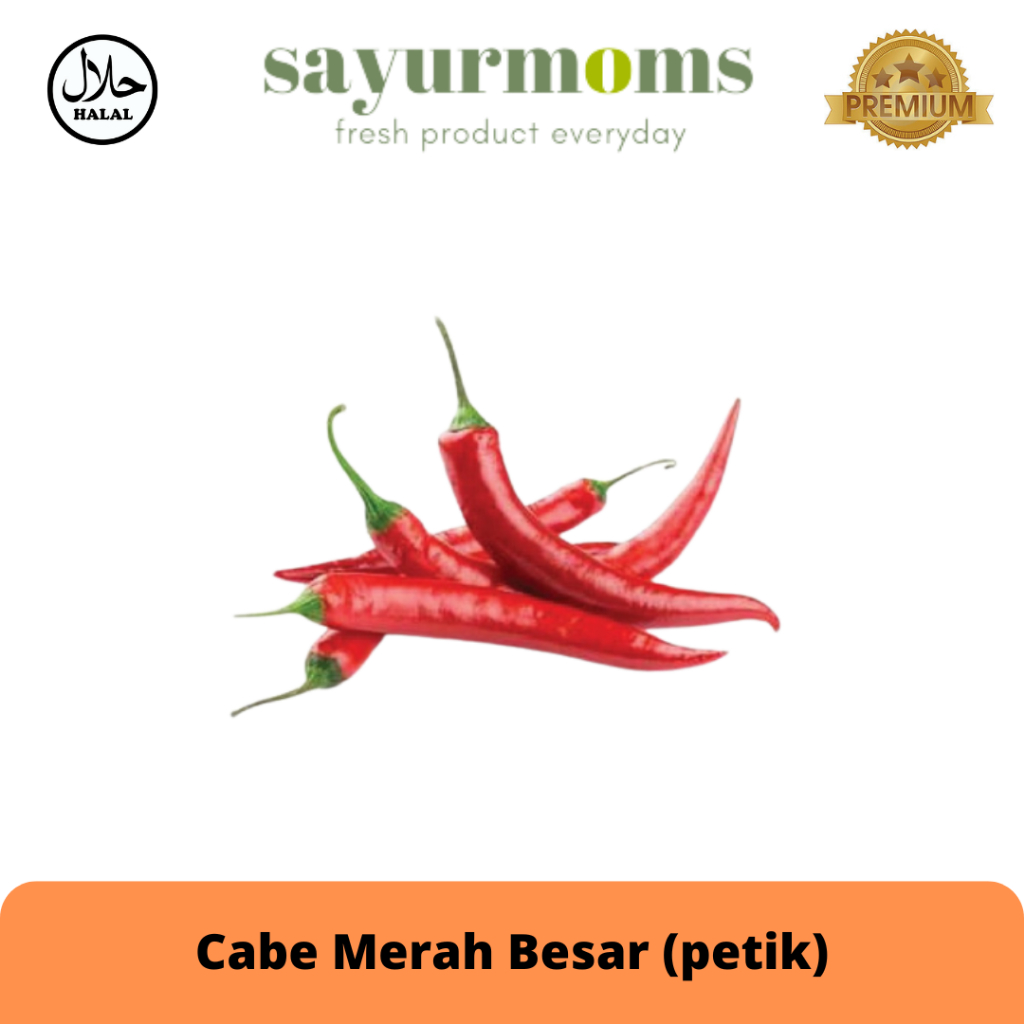 Jual Cabe Merah Besar 100 gram - 1 Kg Surabaya | Shopee Indonesia