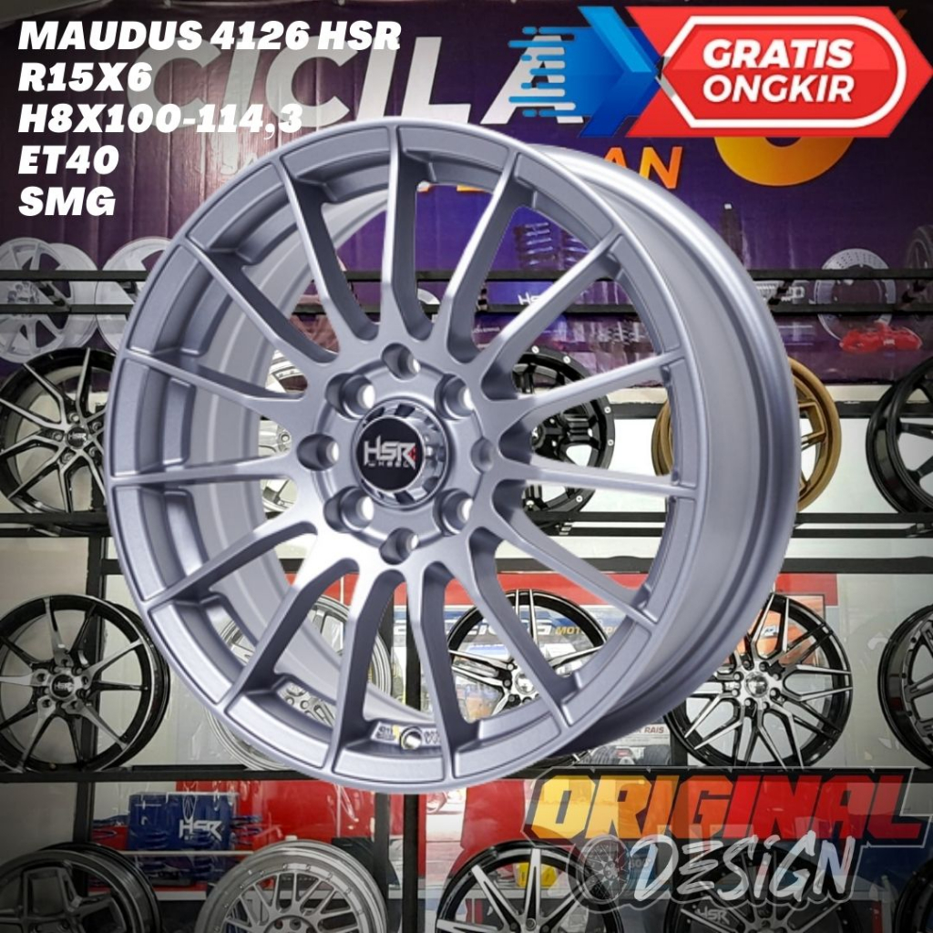Jual Velg Mobil Ring 15 HSR MAUDUS R15 Untuk Mobilio , Brio , Agya , Calya | Shopee Indonesia