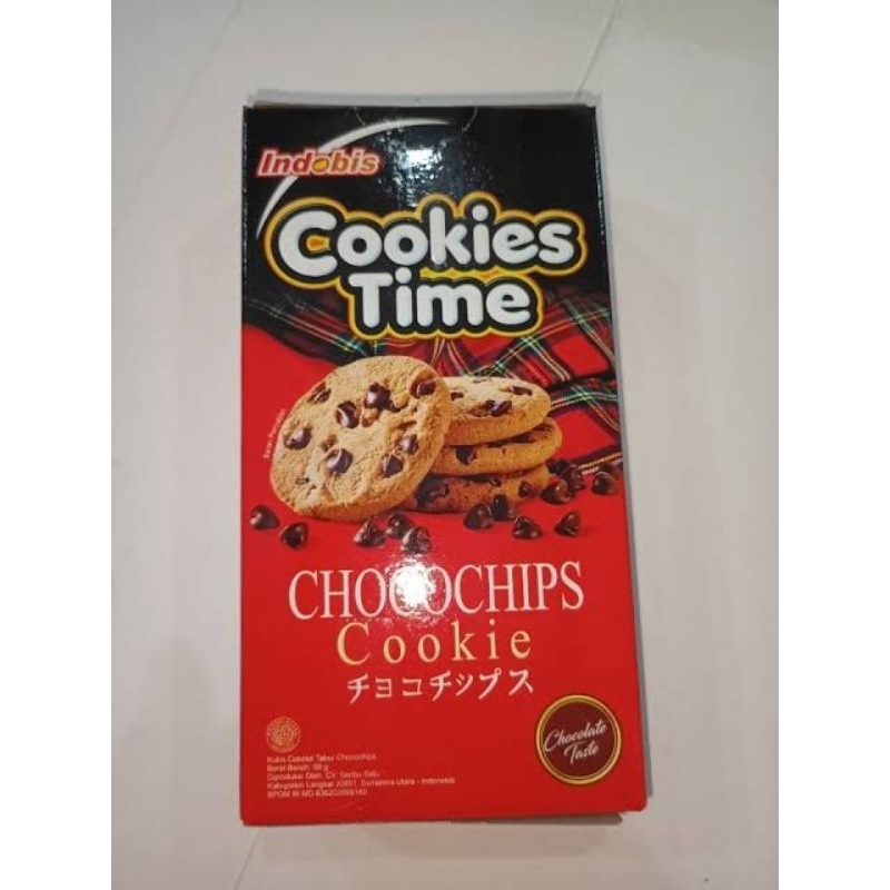 Jual Indobis cookies time chocolate taste chocochips cookie 50gr ...