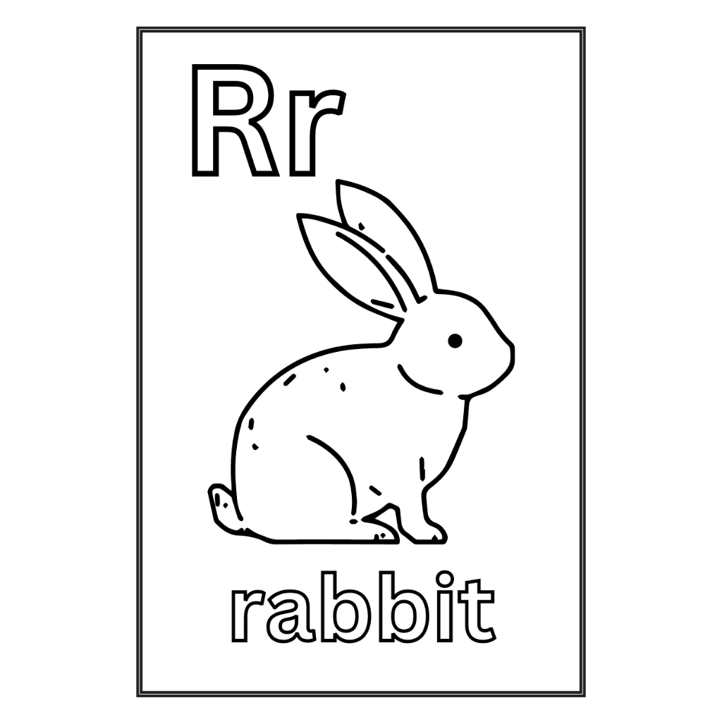 Jual Gambar Mewarnai Alphabet Kertas HVS 80 gsm Tebal Bukan Buku Untuk ...