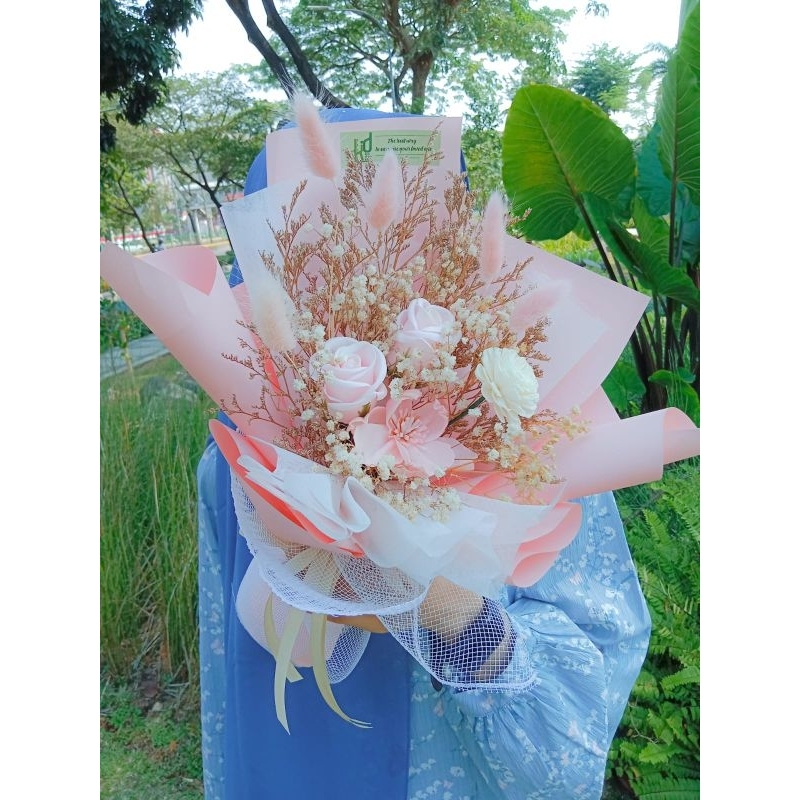 Jual Desak Id Buket Bunga Kering Bucket Bunga Kering Dried Flower