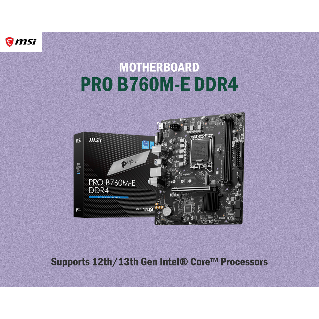 Jual MSI PRO B760M-E DDR4 | Shopee Indonesia