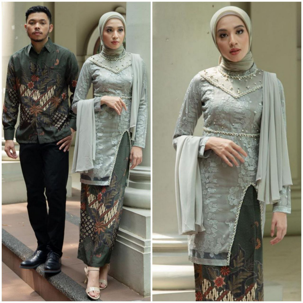 Jual KANCING Kebaya Couple Modern Hanna Kebaya Wisuda Set Tunik Lamaran ...