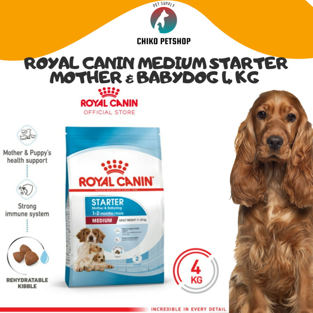 Jual ROYAL CANIN Makanan Anjing Medium Starter Mother & Babydog 4 Kg RC ...