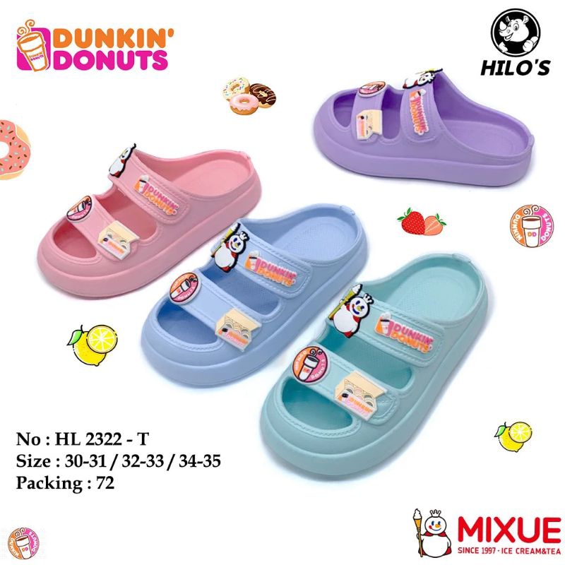 Jual 24-29 | Sandal Anak Perempuan terbaru model Slop Bandua Mixue dan ...