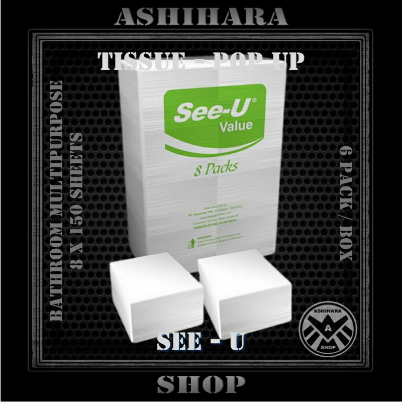Jual TISSUE SEE U BATHROOM MULTIPURPOSE POP UP (PER BOX) - ISI 6 PACK ...