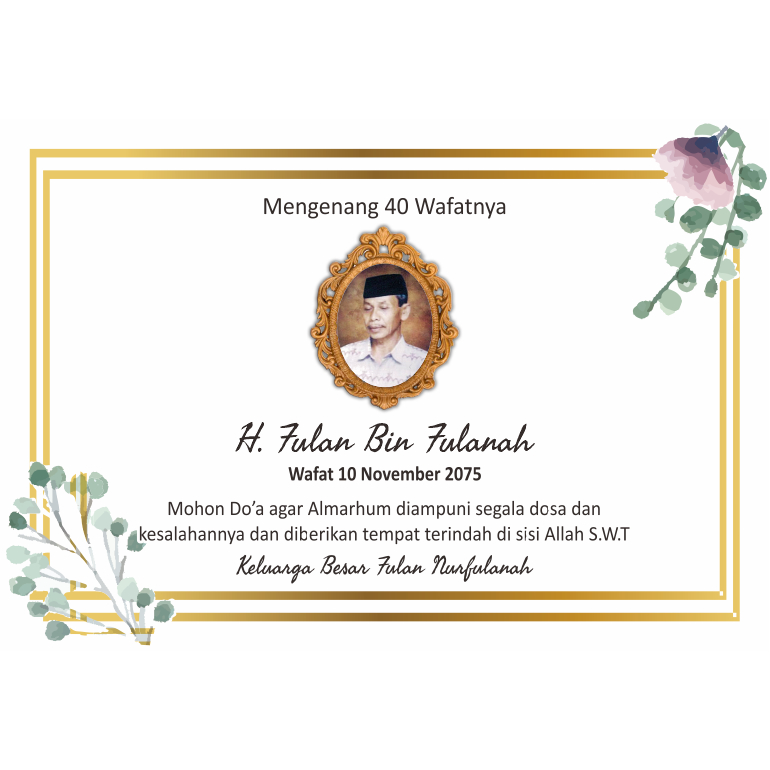 Jual Stiker Nasi Kotak Acara Tahlil 40/100 /1000 Hari / Stiker Murah ...