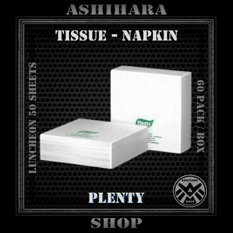 Jual TISSUE PLENTY LUNCHEON NAPKIN (PER BOX) - ISI 60 PACK | Shopee ...