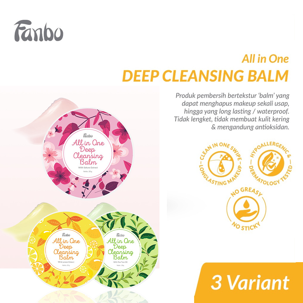Jual Fanbo All in One Deep Cleansing Balm 30g - Pembersih Make Up ...