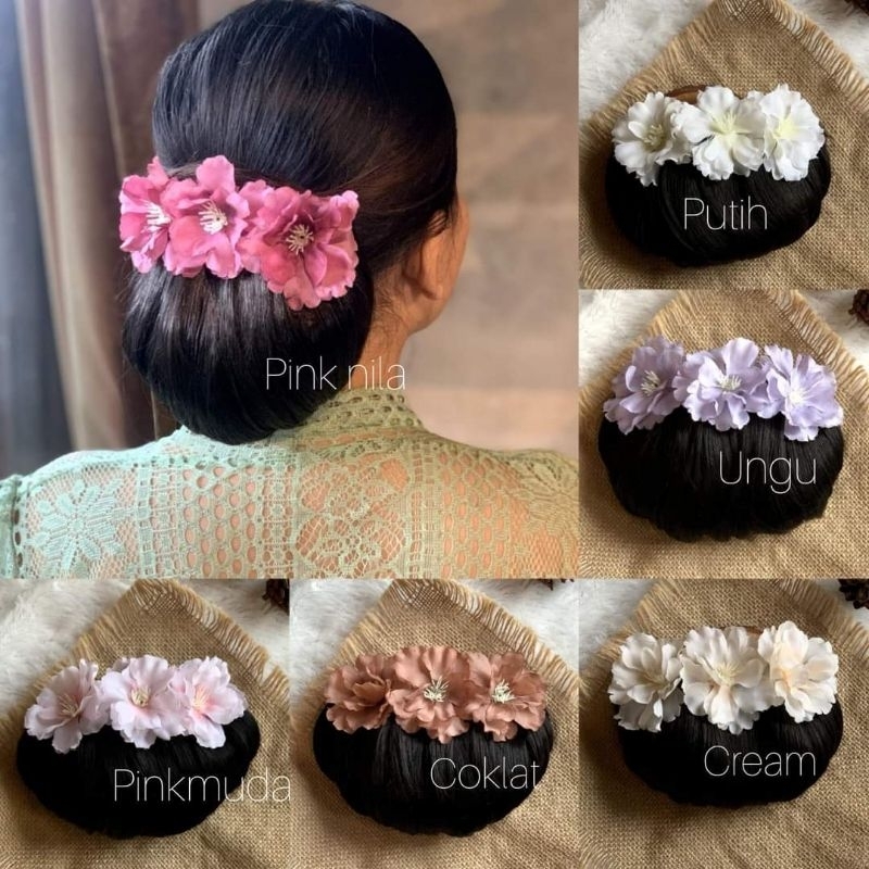 Jual Sanggul Bunga / sanggul polos / sanggul bali modern / sanggul ...