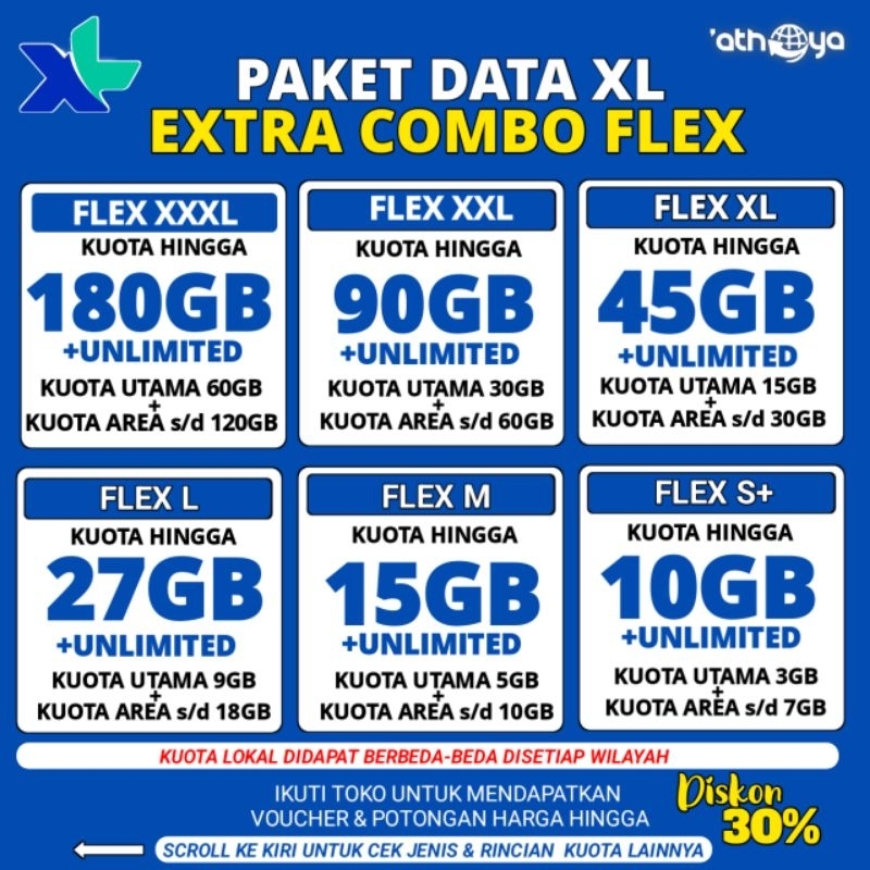 Jual KUOTA XL COMBO FLEX paket data xl combo flex | Shopee Indonesia