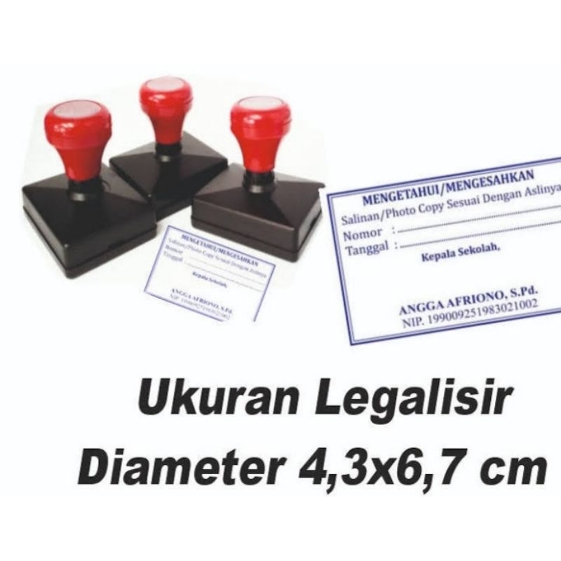 Jual stempel flash legalisir / stempel flash panjang / besar | Shopee ...