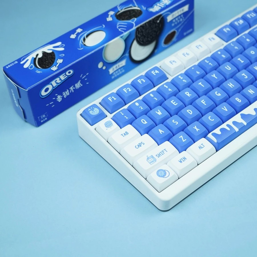 Jual OREO Keycaps cream Pbt XDA profile Mechanical keyboard keycap set ...