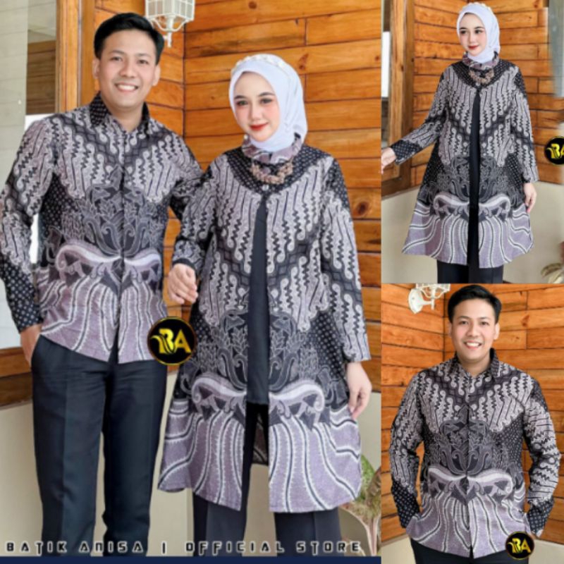 Jual Batik Couple Batik couple Modern Batik Wanita Jumbo Baju Batik ...