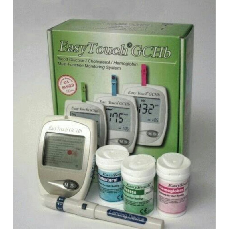 Jual Alat Test Easy Touch 3 In 1 GCHB + Alcohol Swabs GENERAL CARE ...