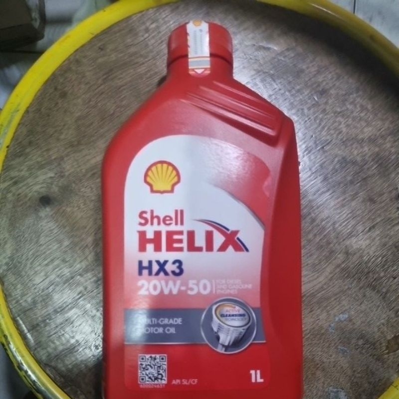 Jual OLI SHELL HELIX HX3 ( 20W_50 )1LITER | Shopee Indonesia
