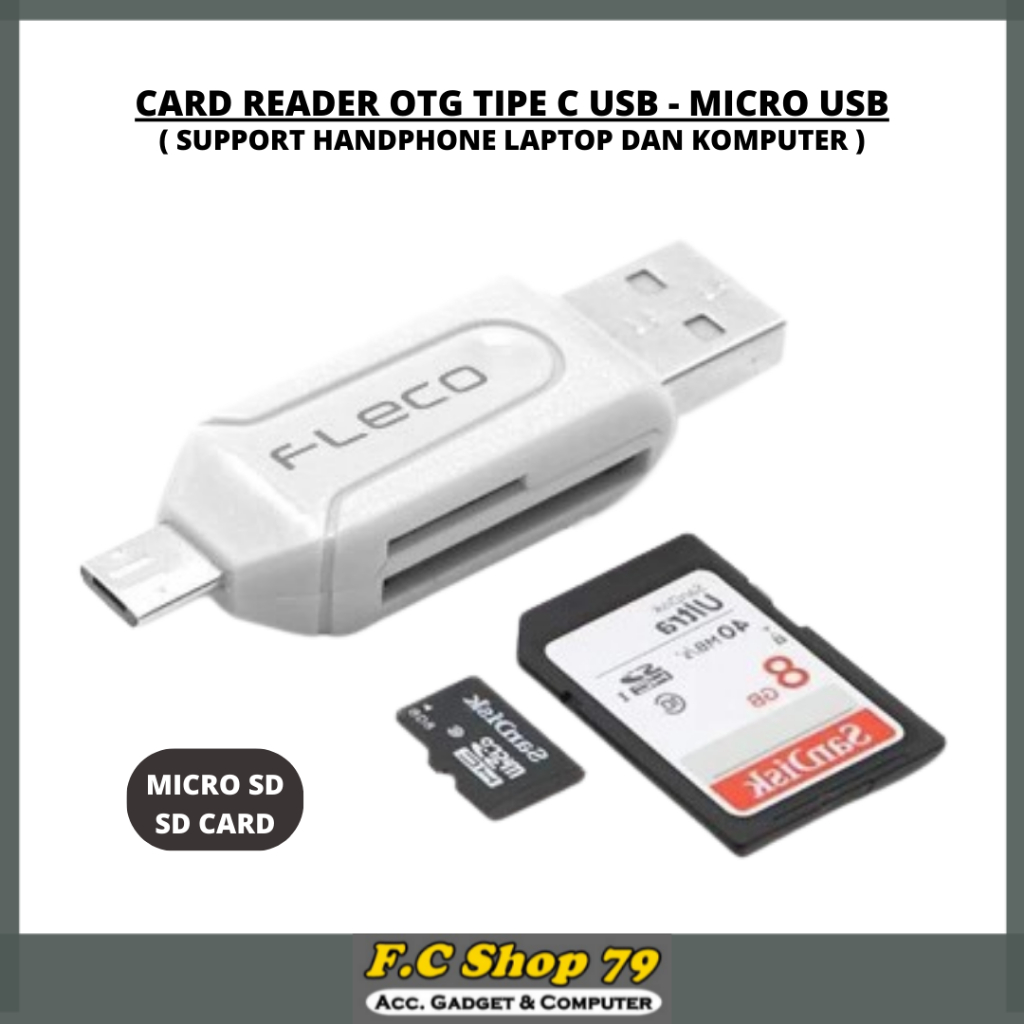 Jual CARD READER OTG TIPE C TEPSI TIPE MICRO MIKRO DAN USB BUAT BACA ...