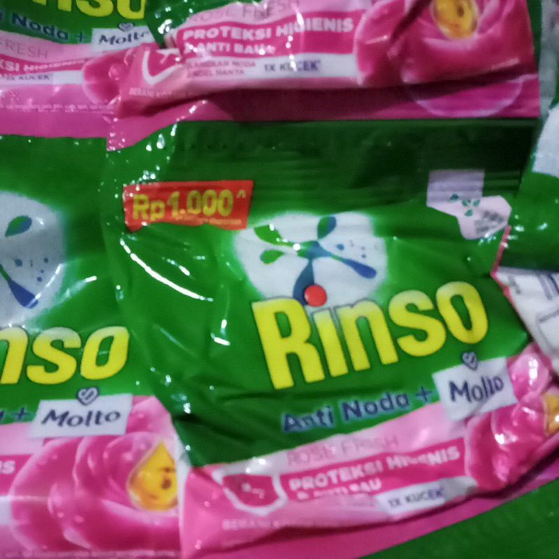 Jual Rinso Detergen Bubuk 1000an 6 Sachet | Shopee Indonesia