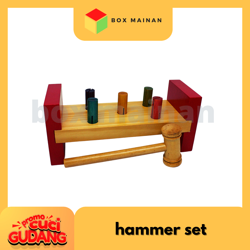 Jual Box Mainan / Mainan Edukatif / Edukasi Anak – Balok Kayu / Palu ...