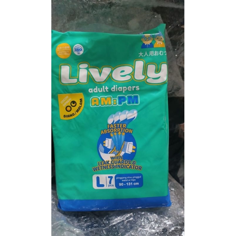 Jual lively popok dewasa tipe perekat size M8/ L7 | Shopee Indonesia Jual lively popok dewasa tipe perekat size M8/ L7 | Shopee Indonesia