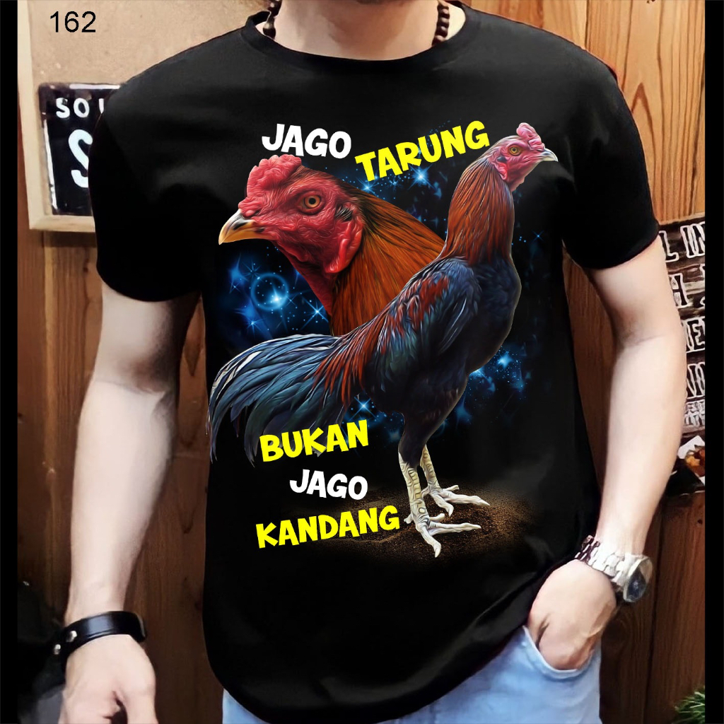 Jual Yc Collection / Kaos Pria Motif Gambar Ayam Jago Tarung 02 ...