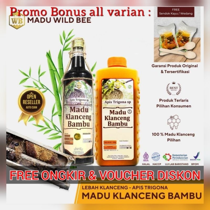 Jual [ORIGINAL] MADU KLANCENG BAMBU TANPA CAMPURAN /Madu murni & madu ...