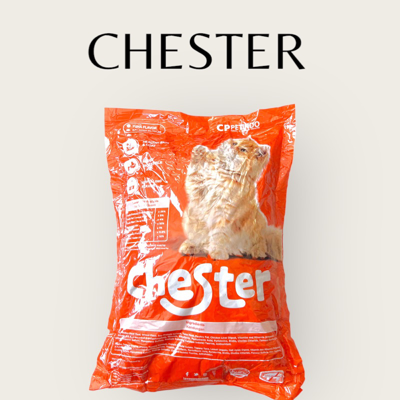 Jual Chester Tuna flavor makanan kucing kering 800 Gram REPACK | Shopee ...