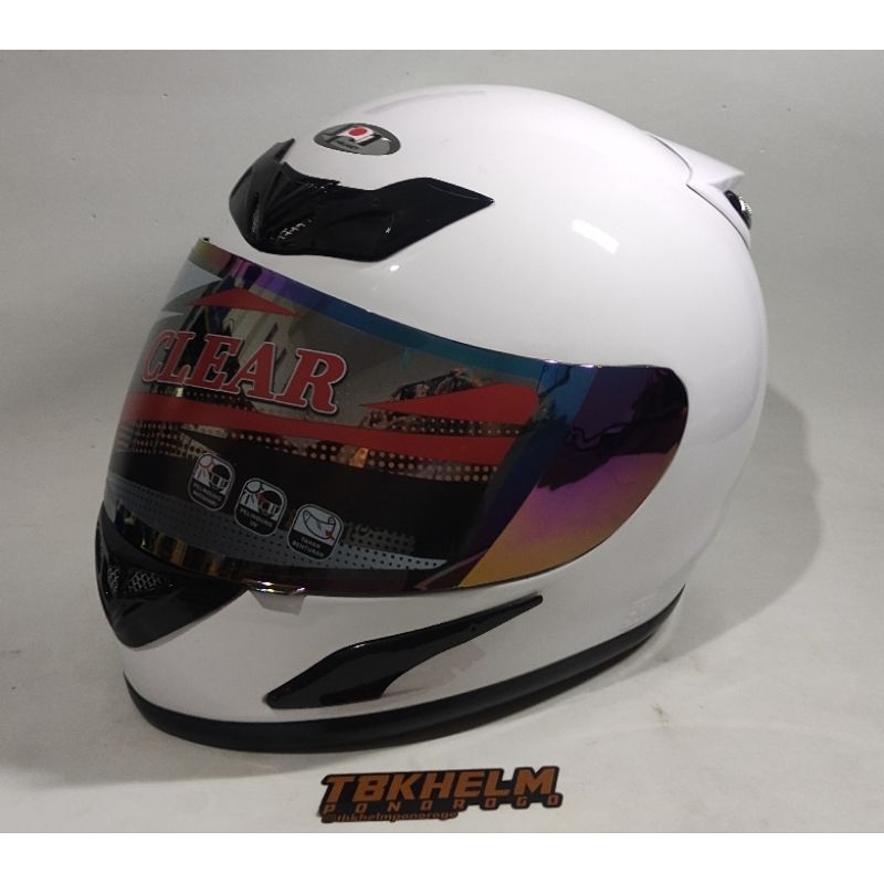 Jual HELM FULLFACE JPN PUTIH ORIGINAL | Shopee Indonesia