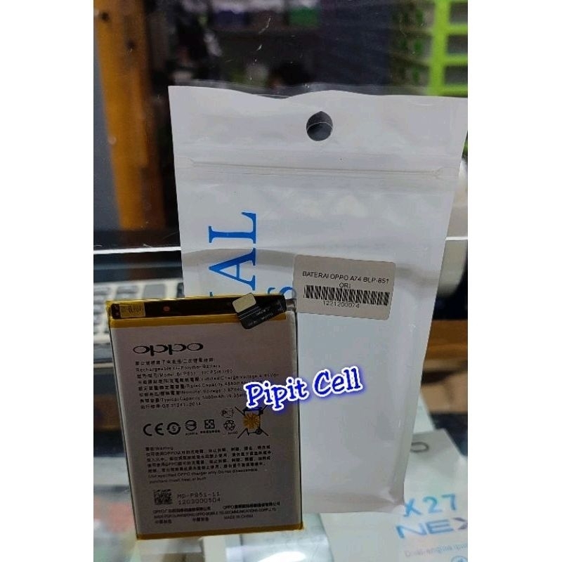 Jual Baterai Batre Battery Oppo A74 4G BLP851 ORIGINAL | Shopee Indonesia