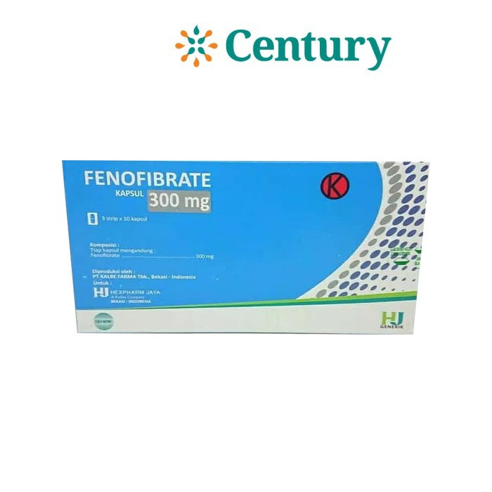 Jual FENOFIBRATE 300MG 1 STRIP 10 KAPSUL / TRIGLISERIDA / KOLESTEROL ...