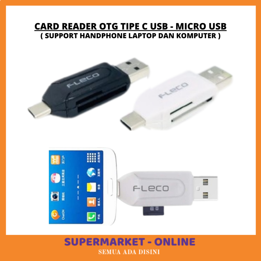 Jual CARD READER 2in1 OTG TIPE C TEPSI TIPE MICRO MIKRO DAN USB BUAT ...