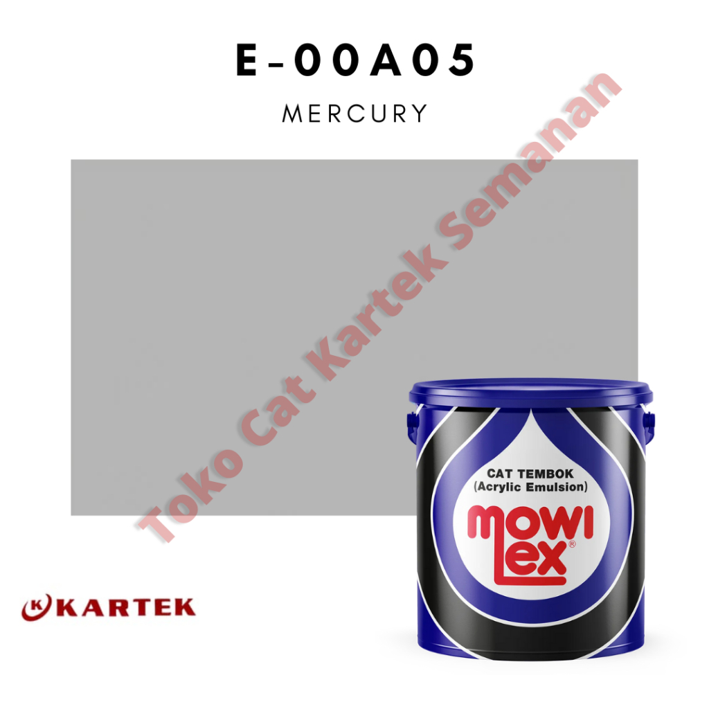 Jual MOWILEX EMULSION INTERIOR E-00A05 MERCURY (1 liter) | Shopee Indonesia