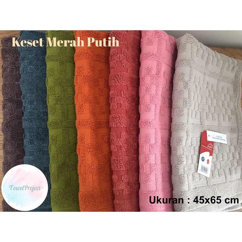 Jual Keset Merah Putih 45x65 cm Keset Handuk Keset Tebal Keset Original ...