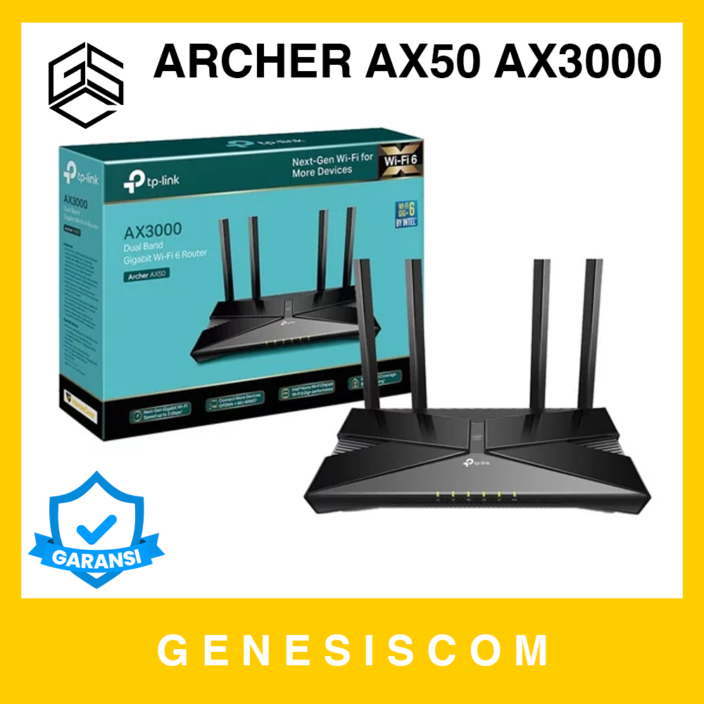 Jual Router Wifi TP LINK AX3000 Archer AX50 TPLINK Dual Gigabit ...