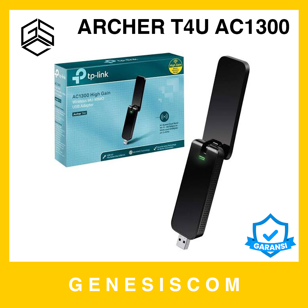 Jual USB Wifi Adapter TP LINK Archer T4U AC1300 Wireless Dual Dongle ...