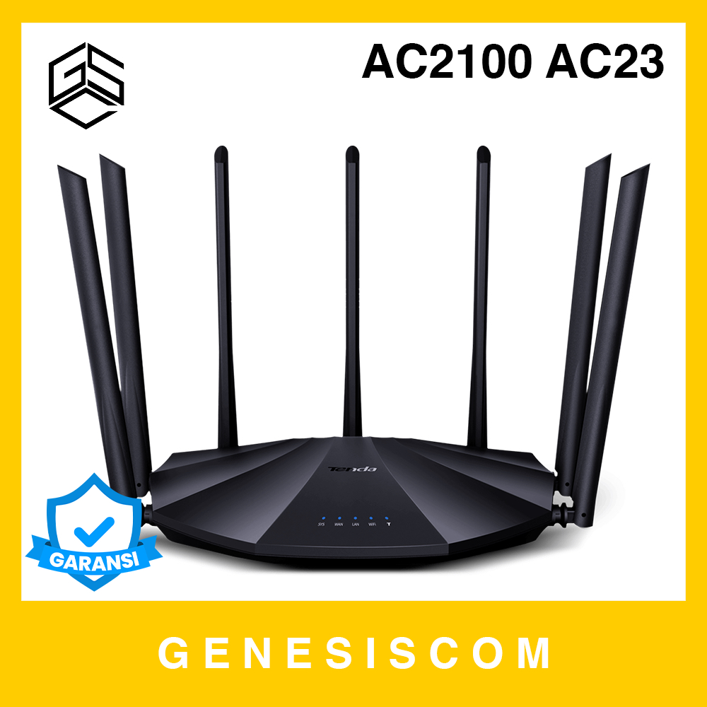Jual Router Wifi TENDA AC2100 AC23 Dual Band Gigabit Wireless 7 Antenna ...