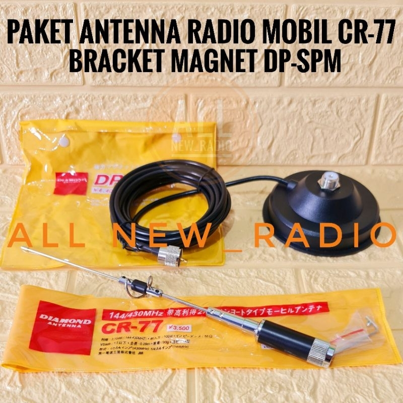 Jual PAKET ANTENA MOBIL DUALBAND CR77 PLUS BRACKET MAGNET DP SPM ...
