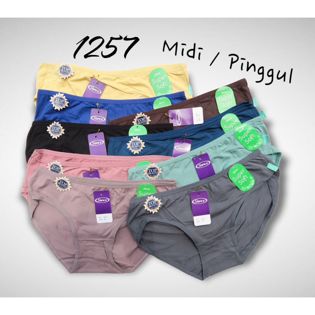 Jual (Isi 6 Pcs) Sorex Celana Dalam Wanita CD 1239 / CD Wanita Orisinil Sorex Super Soft ...