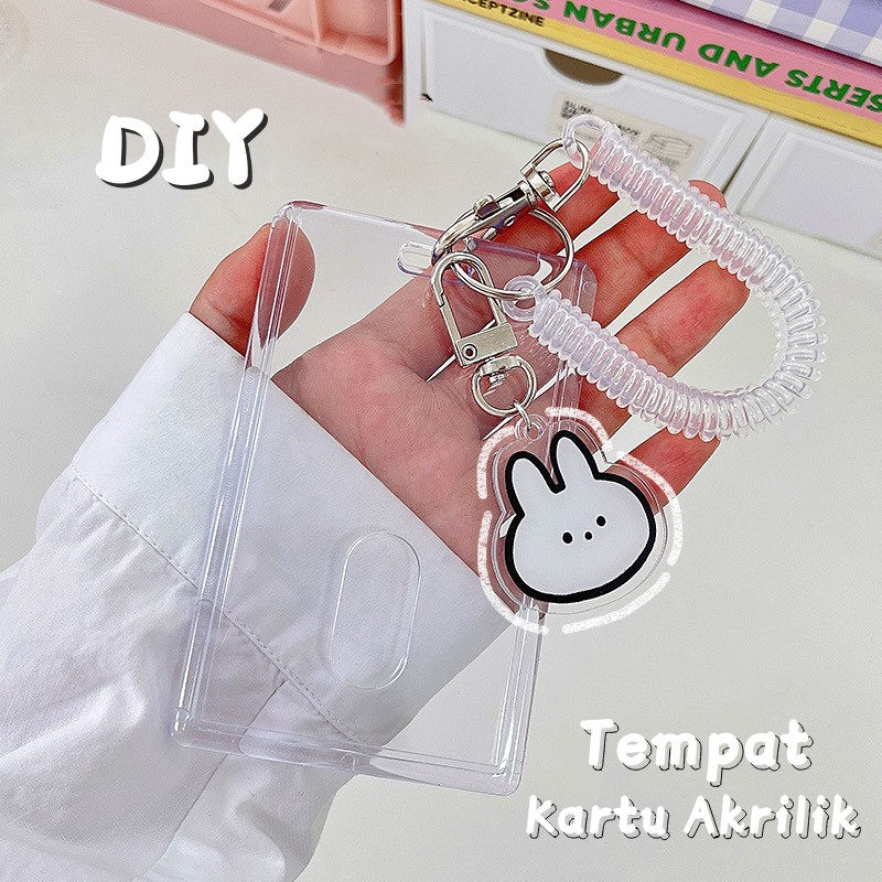 Jual Holder Id Card Acrylic Id Card 2 sisi Tempat Kartu Id Card Member ...
