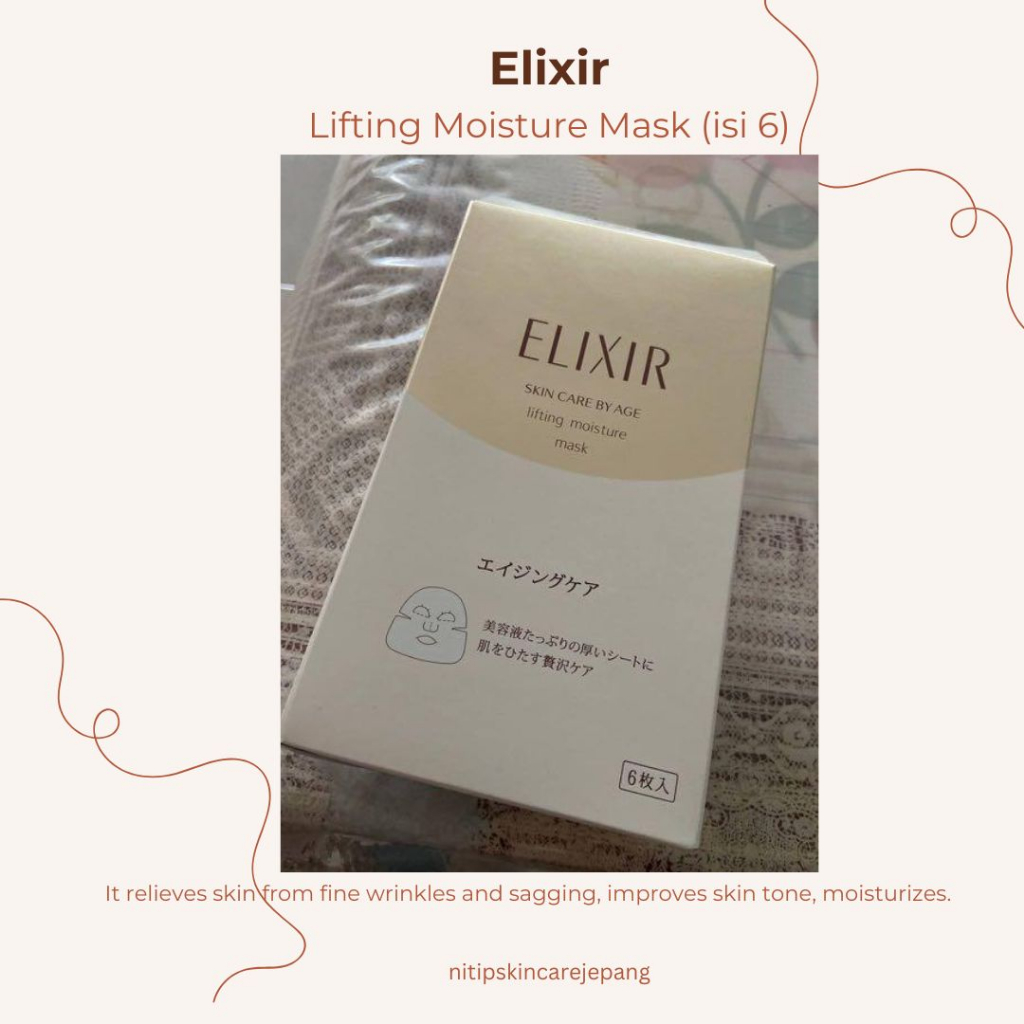 Jual PO Jepang -- elixir lifting moisture pack masker original japan ...