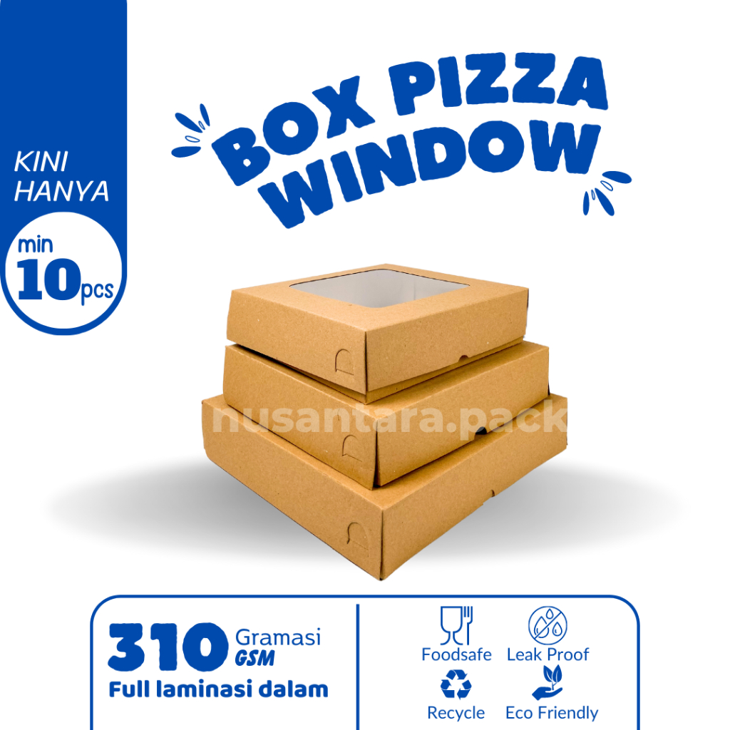 Jual [310 jendela] Box Kraft Coklat Kotak Packing Kue Roti Dus Donat ...
