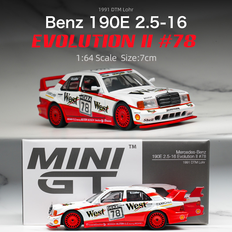 Jual Mini GT 1:64 #78 Mercedes Benz 190E Evo II Diecast | Shopee Indonesia