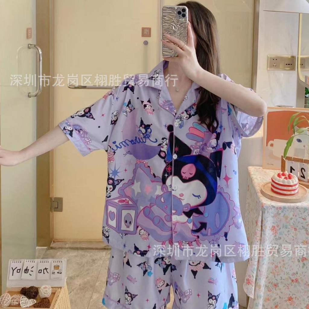 Jual Aneka Piyama Baju Tidur Karakter Kuromi Hello Kitty Melody Lotso ...