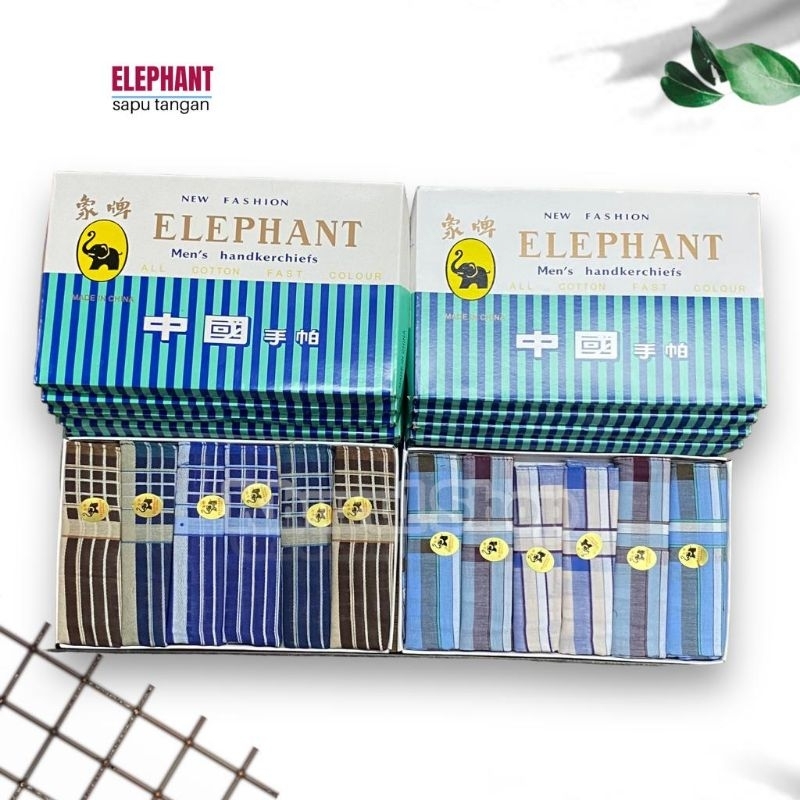 Jual (1Box) SAPUTANGAN PRIA/ SELAMPE COWO MURAH/ ELEPHANT / ISI 6 PCS ...
