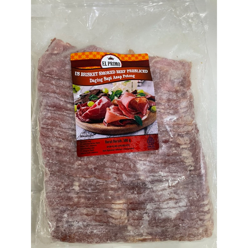 Jual Smoked Beef US Brisket Sliced / 500g (EL PRIMO) | Shopee Indonesia