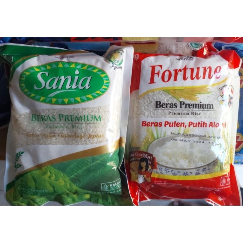 Jual Beras kemasan 1kg sania | Shopee Indonesia