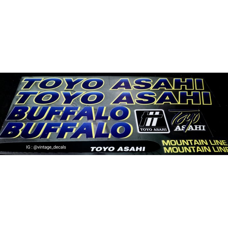 Jual sticker decals replacement toyo asahi BUFFALO | Shopee Indonesia