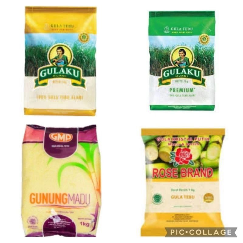 Jual GULA KEMASAN 1kg (dikirim random) | Shopee Indonesia