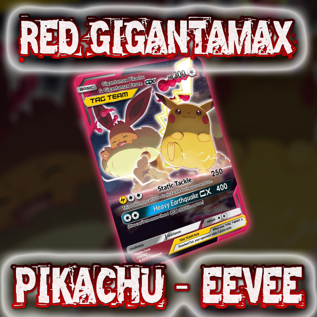 Jual KARTU POKEMON TCG HOLOGRAM SPECIAL (TAG TEAM) - PIKACHU & EEVEE ...